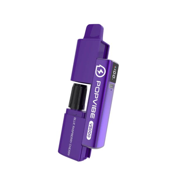 5000 Puff Blue Raspberry Cherry Popvibe V5000