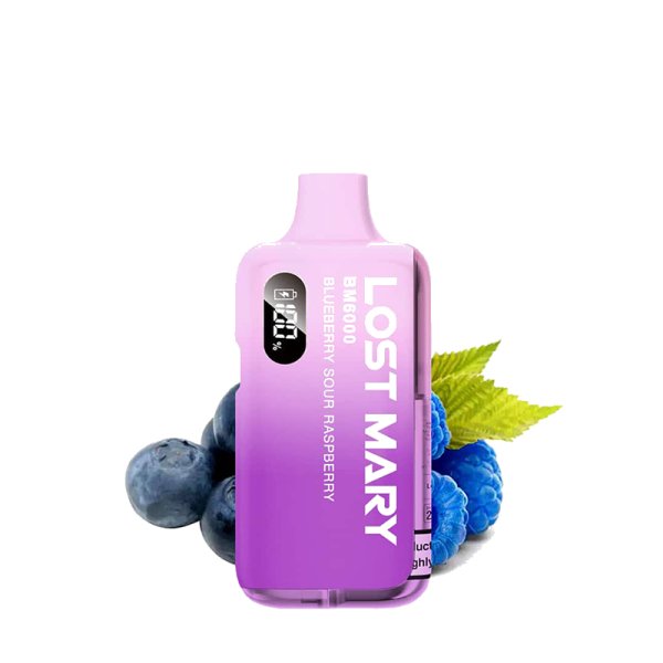 6000 Puff Blueberry Sour Raspberry BM6000 Lost Mary Elfbar