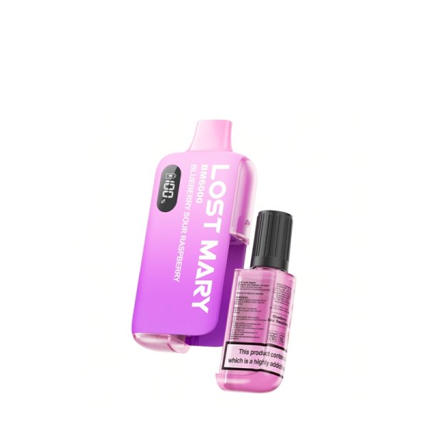 6000 Puff Blueberry Sour Raspberry BM6000 Lost Mary Elfbar