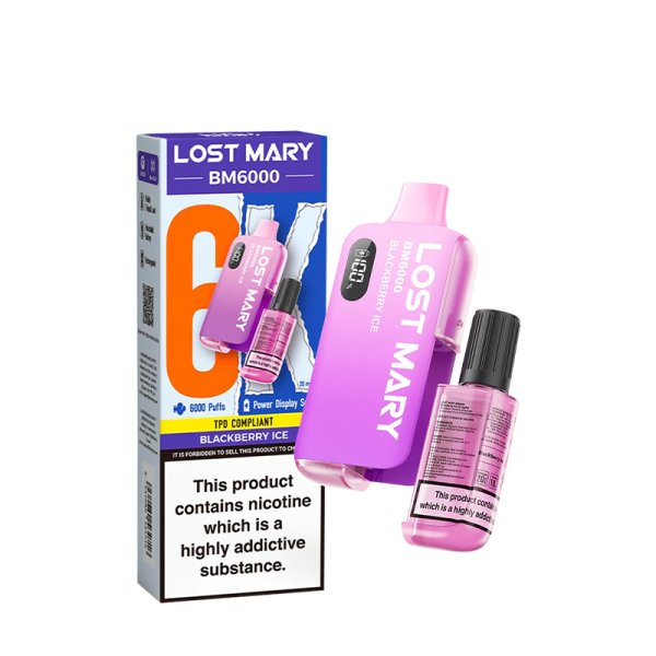 6000 Puff Blackberry Ice BM6000 Lost Mary Elfbar
