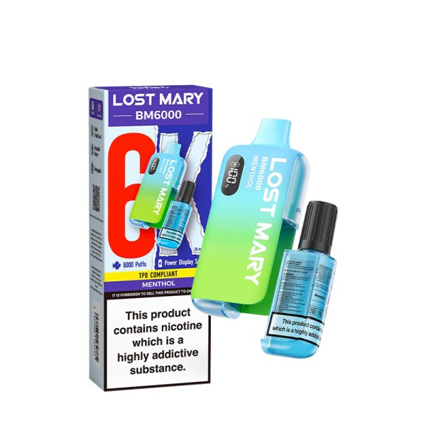 6000 Puff Menthol BM6000 Lost Mary Elfbar