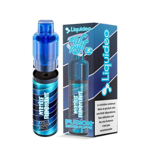 15000 Puff Myrtille Framboyante Wpuff Fusion Liquideo