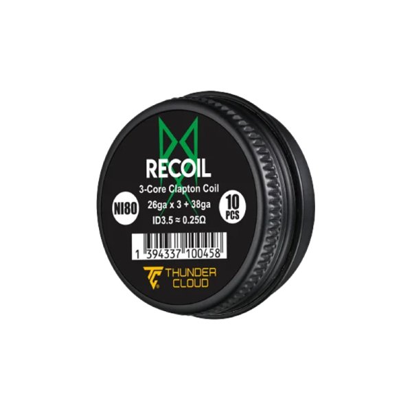 Recoil 3-Core Clapton Coils Thunder Cloud Grimm Green