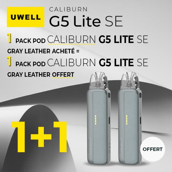 [Offer] Buy 1 Caliburn G5 Lite SE Gray Leather Pod Kit, Get 1 Caliburn ...