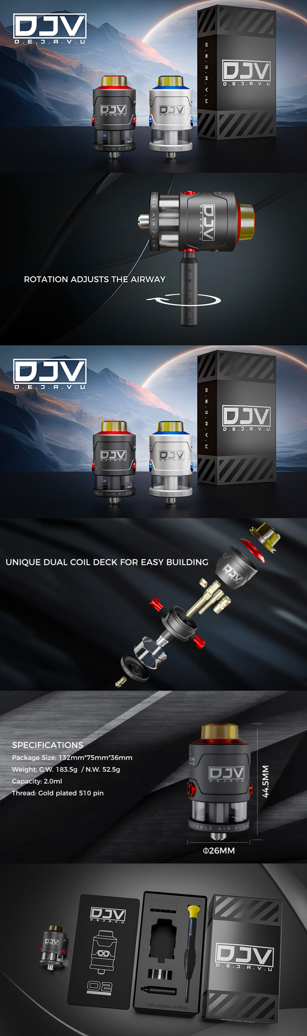Dejavu V2 RDTA DJV • Hobby Vapeo Online